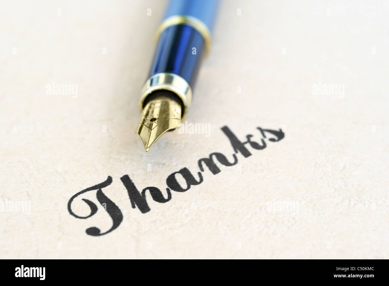 Fountain Pen Ink Thank You High Resolution Stock Photography and Images ...