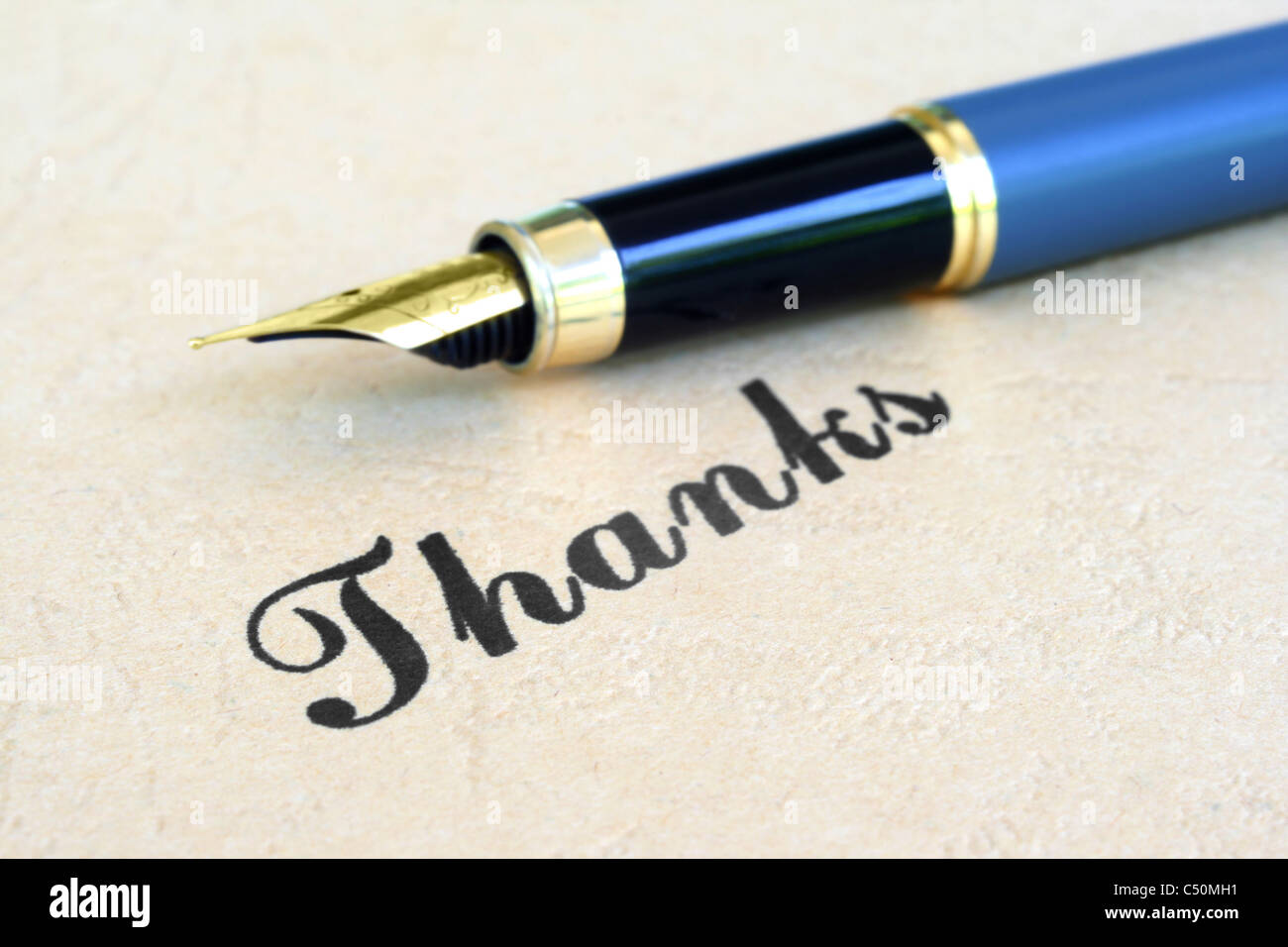 Fountain pen ink thank you hi-res stock photography and images - Alamy