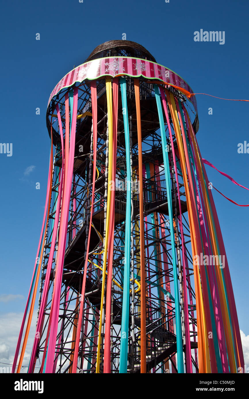 Ribbon tower glastonbury hi-res stock photography and images - Alamy