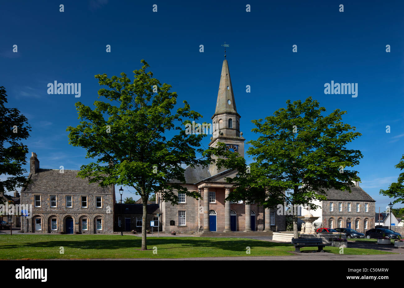 Bellie Parish Church in Fochabers village, Moray Firth, Scotland Stock ...