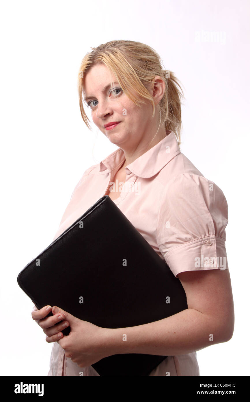 lady with clipboard Stock Photo - Alamy