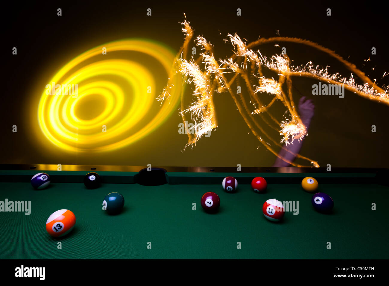 Billiard lights hi-res stock photography and images - Alamy