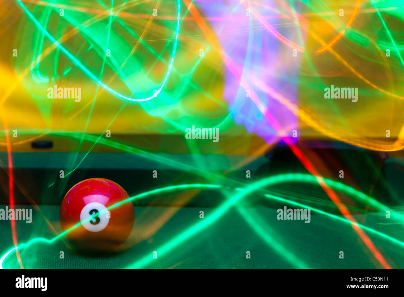 Billiard and lights Stock Photo - Alamy