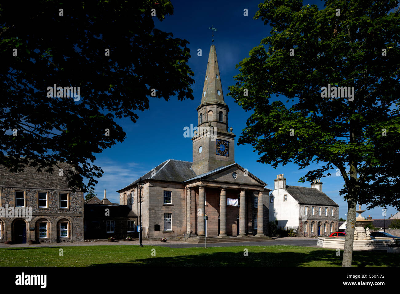Bellie Parish Church in Fochabers village, Moray Firth, Scotland Stock ...