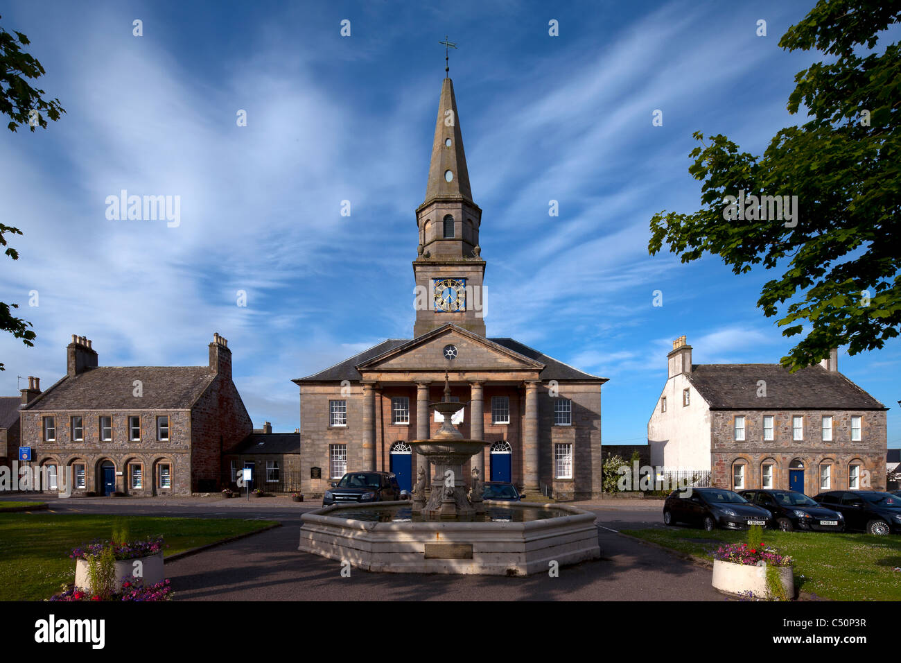 Bellie Parish Church in Fochabers village, Moray Firth, Scotland Stock ...