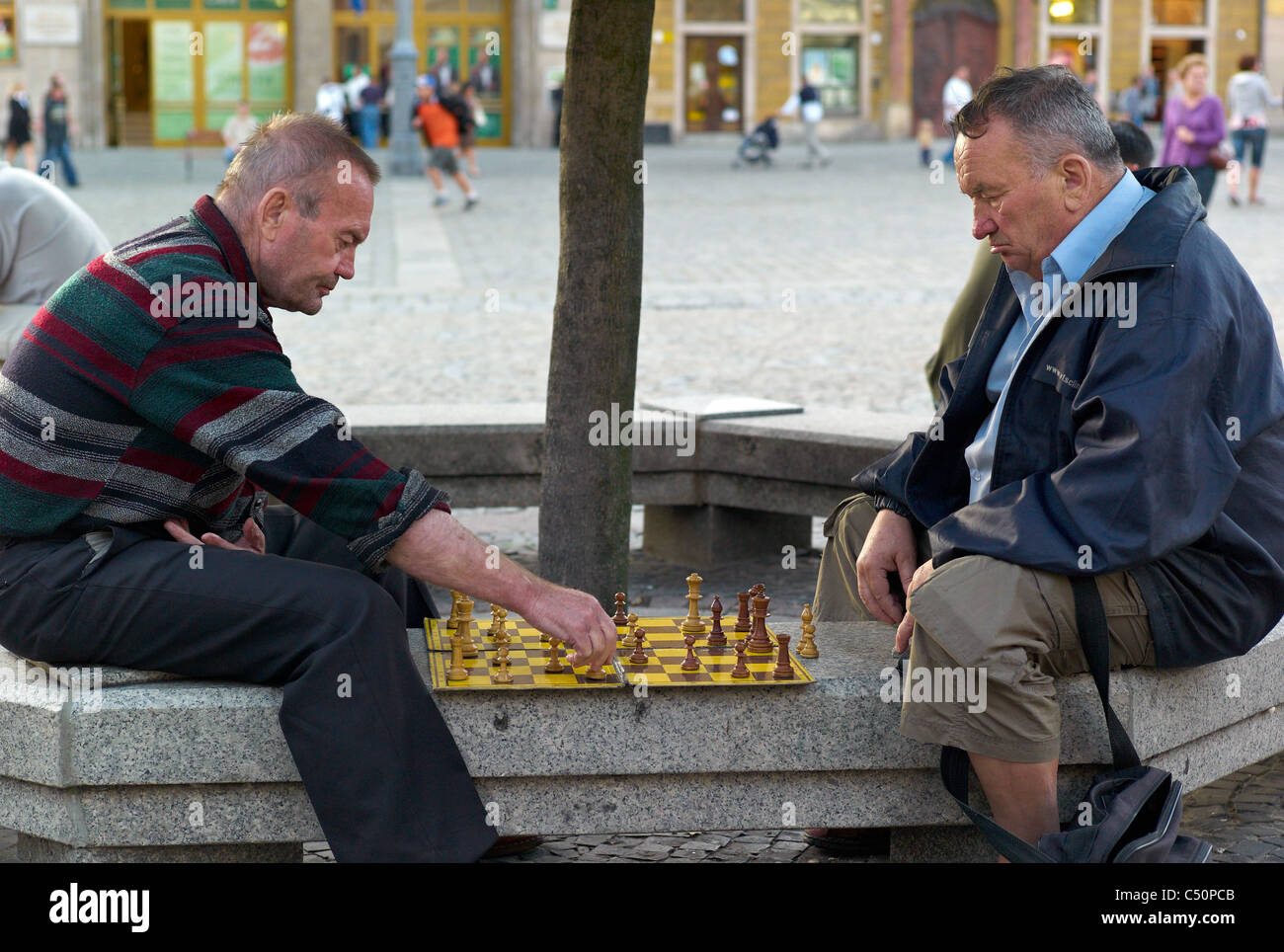 Old men playing chess in the street hi-res stock photography and images ...