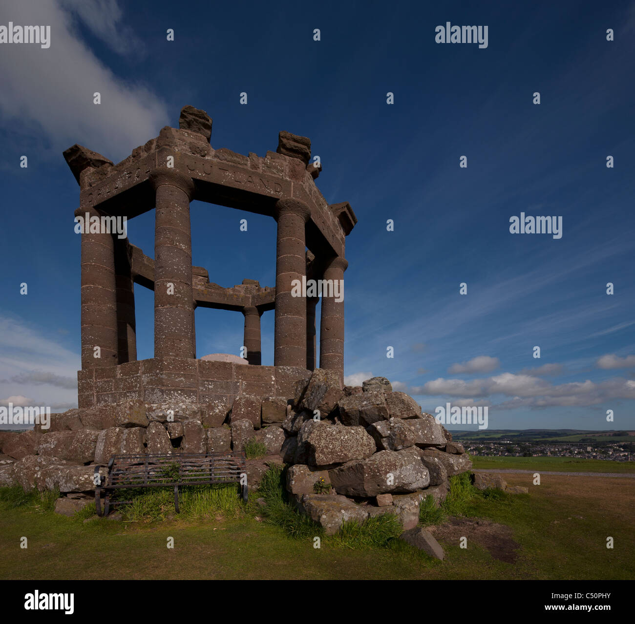 Feddes monument, a war memorial near Stonehaven on Black Hill ...