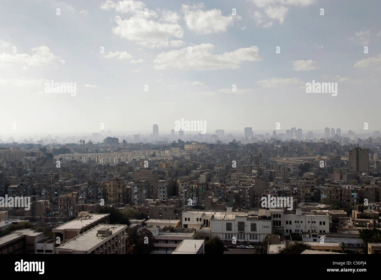 The city of Cairo, seen from the area known as the Citadel. The ...