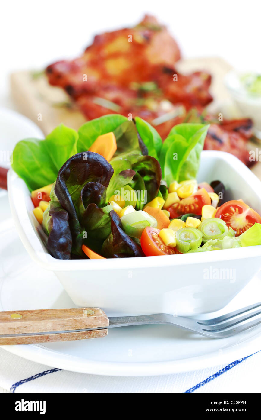 Small salad with low calorie Stock Photo - Alamy