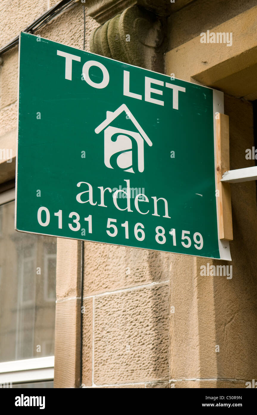 Estate agents / Letting agents signs, Edinburgh 2011, Scotland, UK ...
