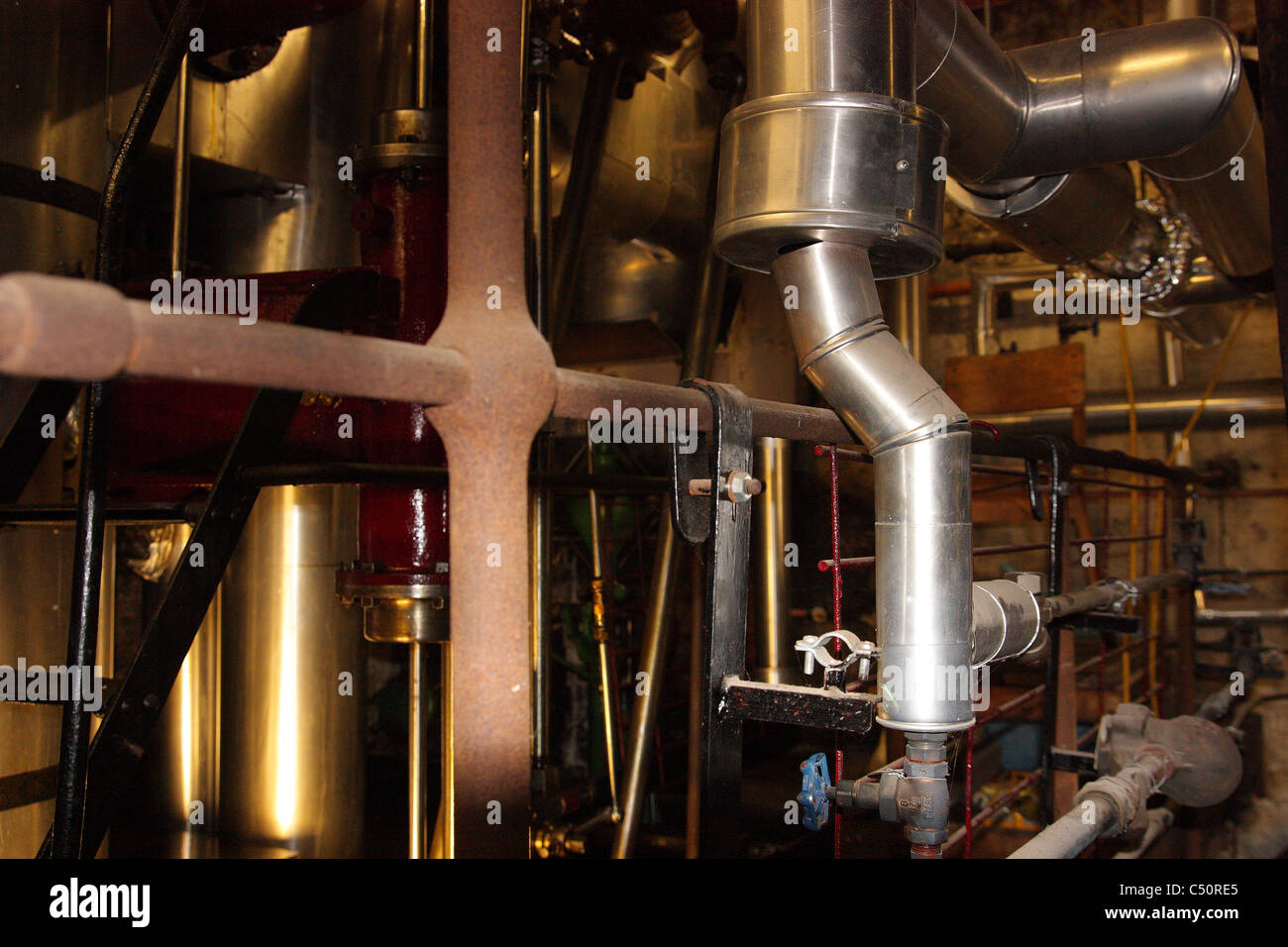 Interior of Crossness pumping station, built in Victorian times by ...