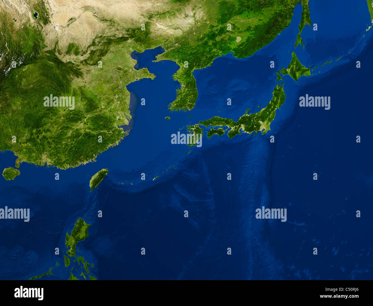 Japanese islands map hi-res stock photography and images - Alamy
