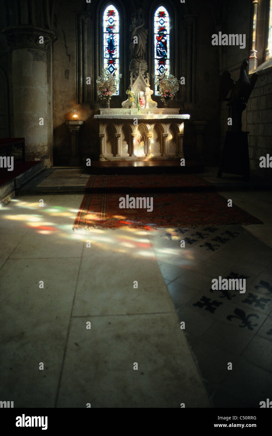 Stained glass window reflection floor hi-res stock photography and ...