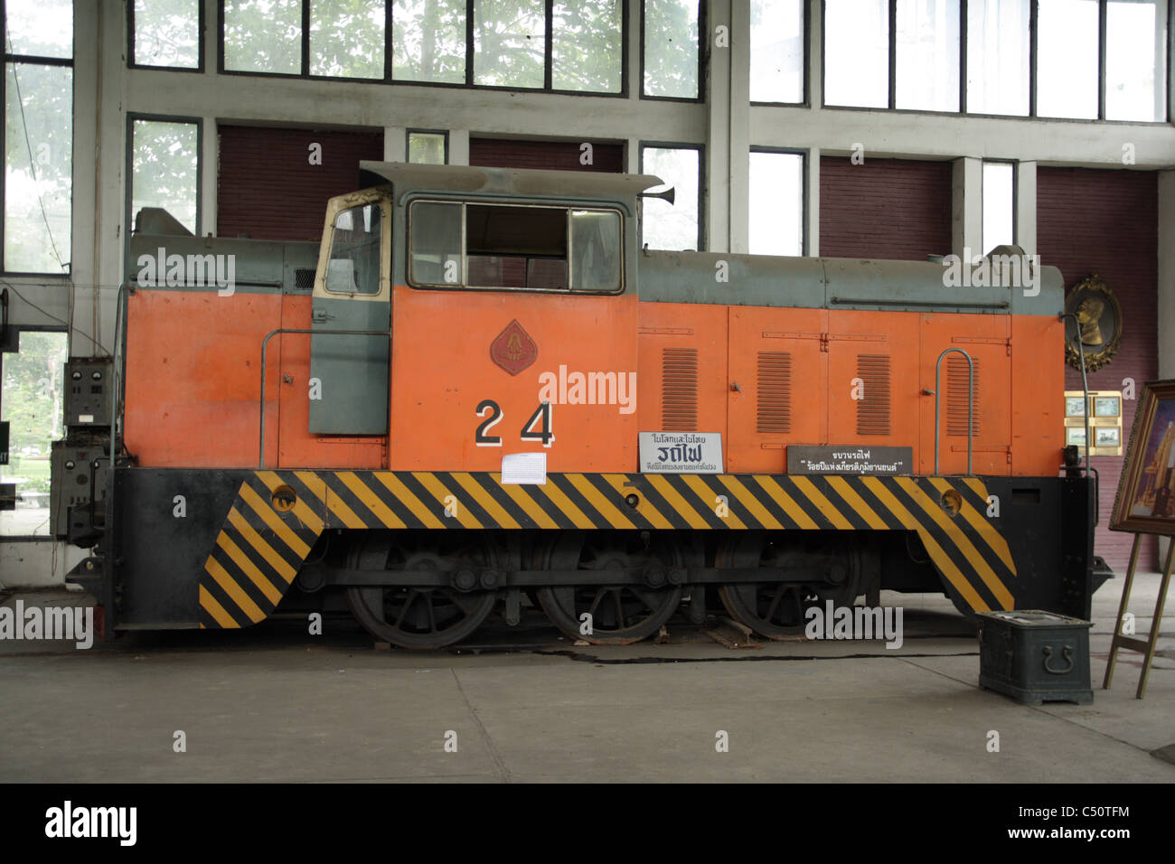 Hunslet diesel train Stock Photo - Alamy