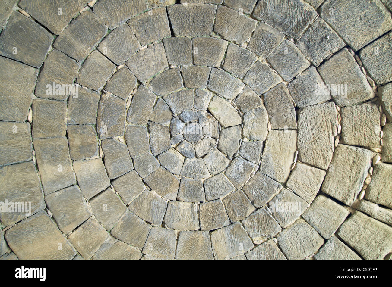 rectangular blocks in a circle Stock Photo - Alamy