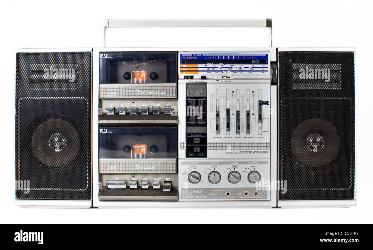 a fantastic looking retro ghetto blaster Stock Photo - Alamy