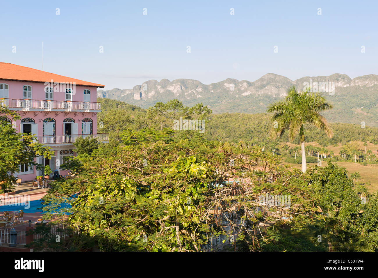 Los Jazmines Hotel, Vinales, Pinar del Rio Province, Cuba Stock Photo ...
