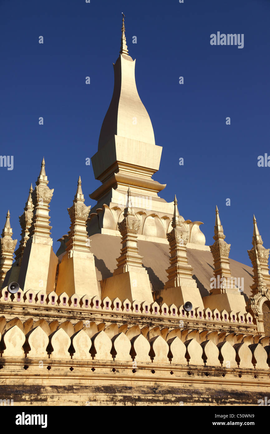 Pha That Luang stupa, Vientiane, Laos Stock Photo - Alamy