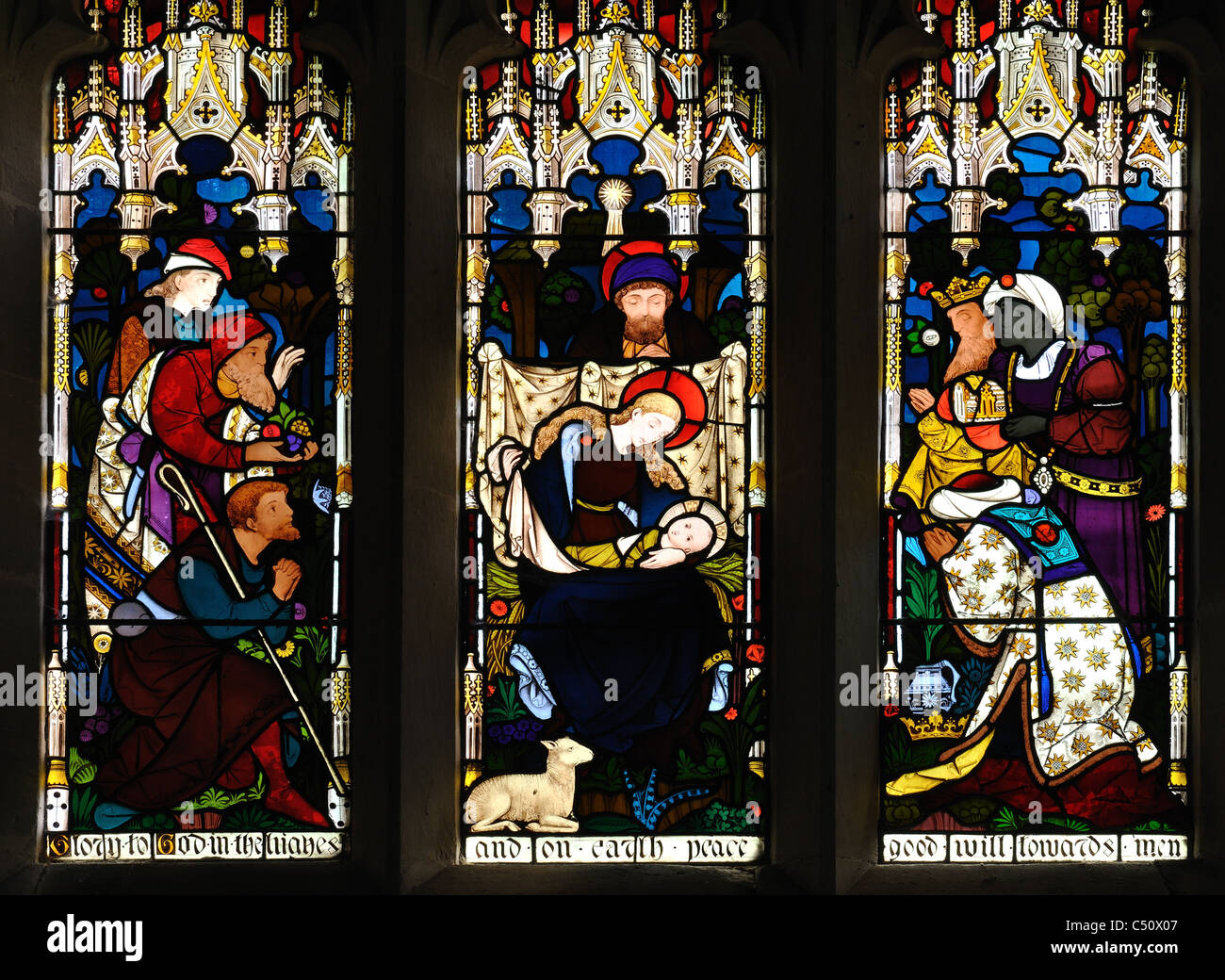 Stained glass window coln rogers hi-res stock photography and images ...
