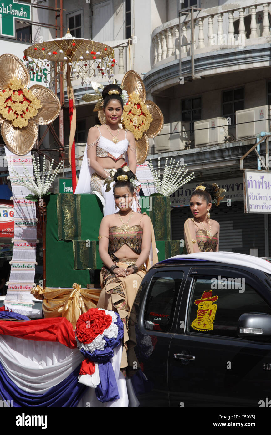 Colorful parade in Thailand Stock Photo - Alamy