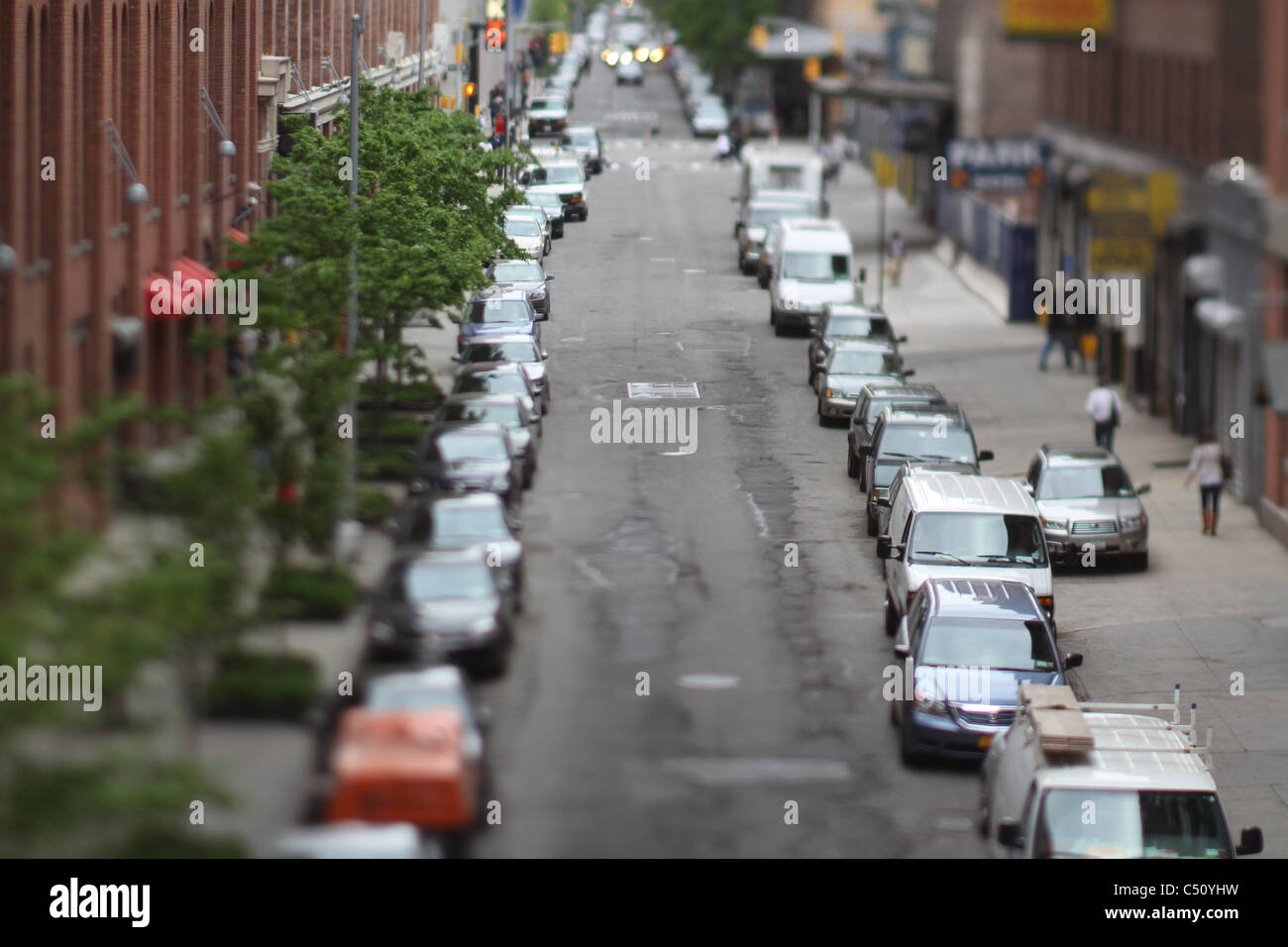 a street scene in manhattan, new york Stock Photo - Alamy