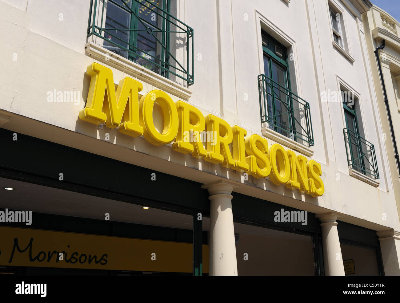 Morrisons shop sign hi-res stock photography and images - Alamy