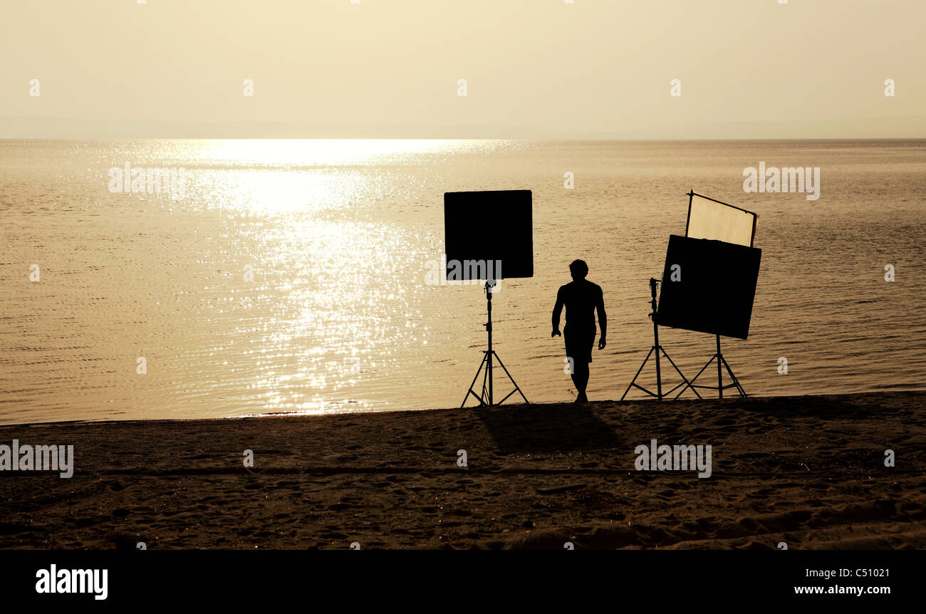 Movie set crew water hi-res stock photography and images - Alamy