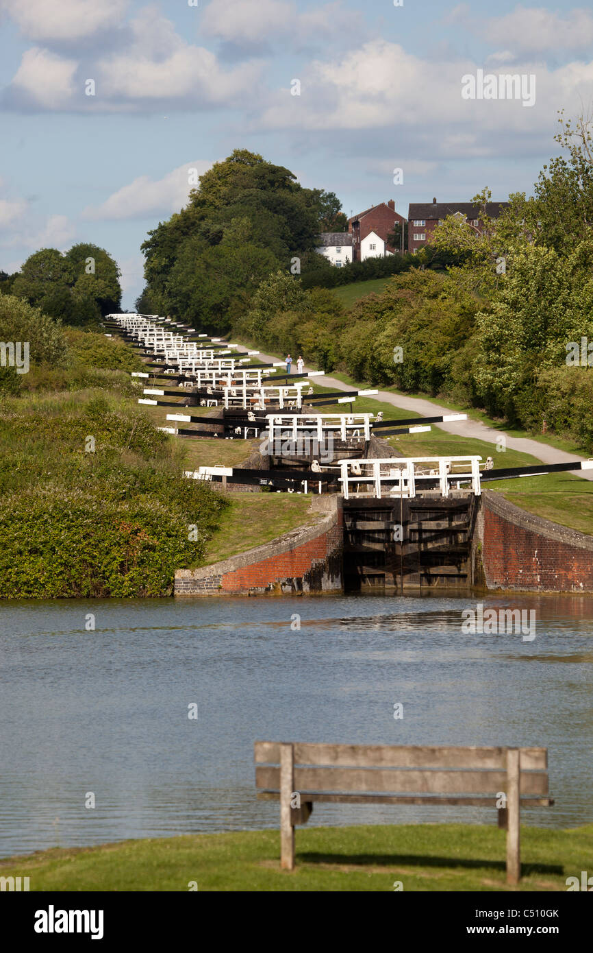 Caen Hill Locks Devizes Wiltshire UK Stock Photo - Alamy