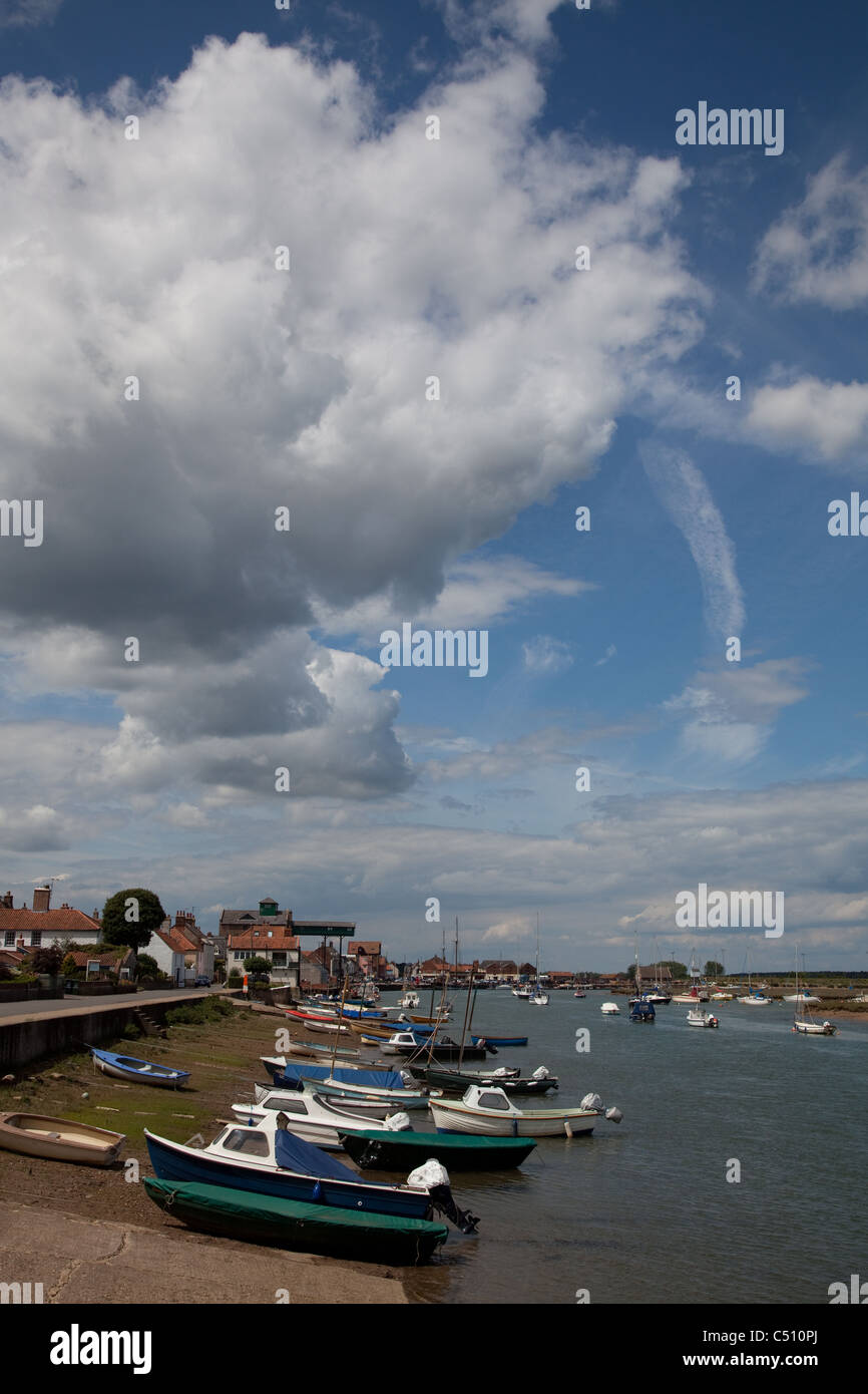 Wells Harbour in summer, Norfolk Stock Photo - Alamy