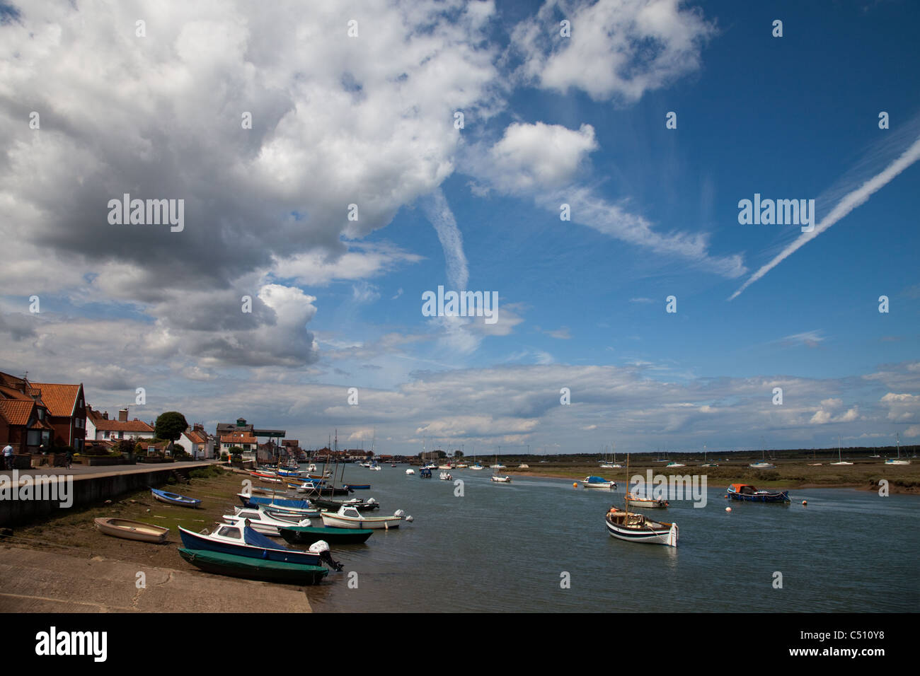 Wells Harbour in summer, Norfolk Stock Photo - Alamy