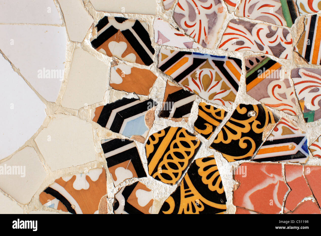 Mosaic tiles by gaudi hi-res stock photography and images - Alamy
