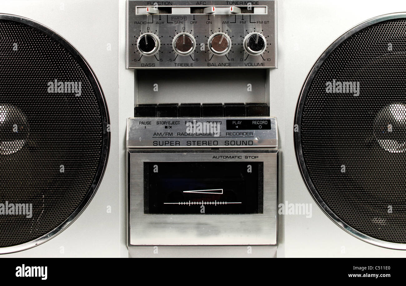 a cool vintage retro ghettoblaster Stock Photo - Alamy