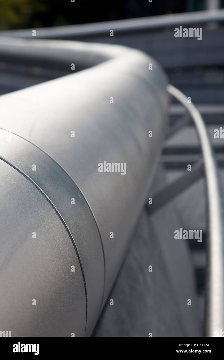 Metal Curve Background in Urban Setting Stock Photo - Alamy