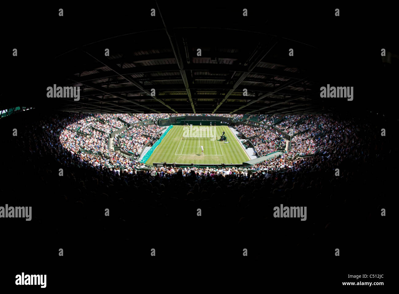 Court One at The Wimbledon Tennis Championships 2011, All England Club ...