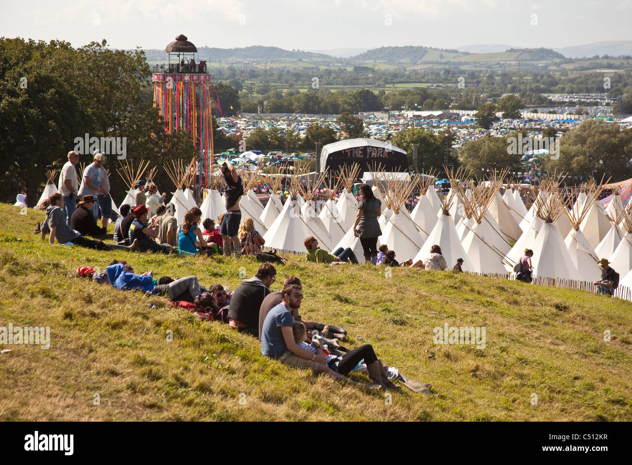 Tents glastonbury hi-res stock photography and images - Alamy