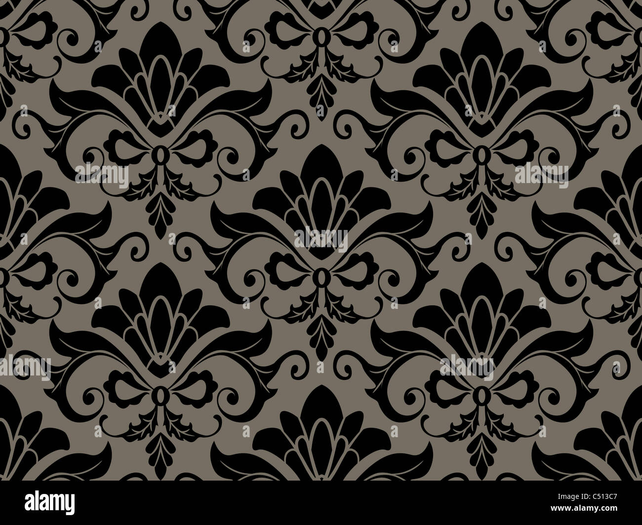 Black damask hi-res stock photography and images - Alamy