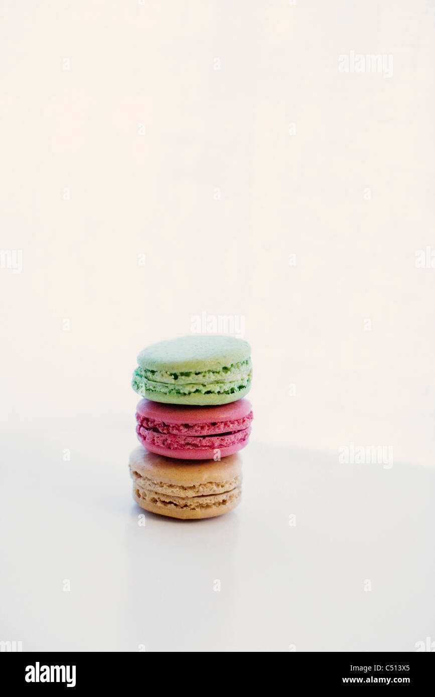 Stack of colorful macarons Stock Photo - Alamy