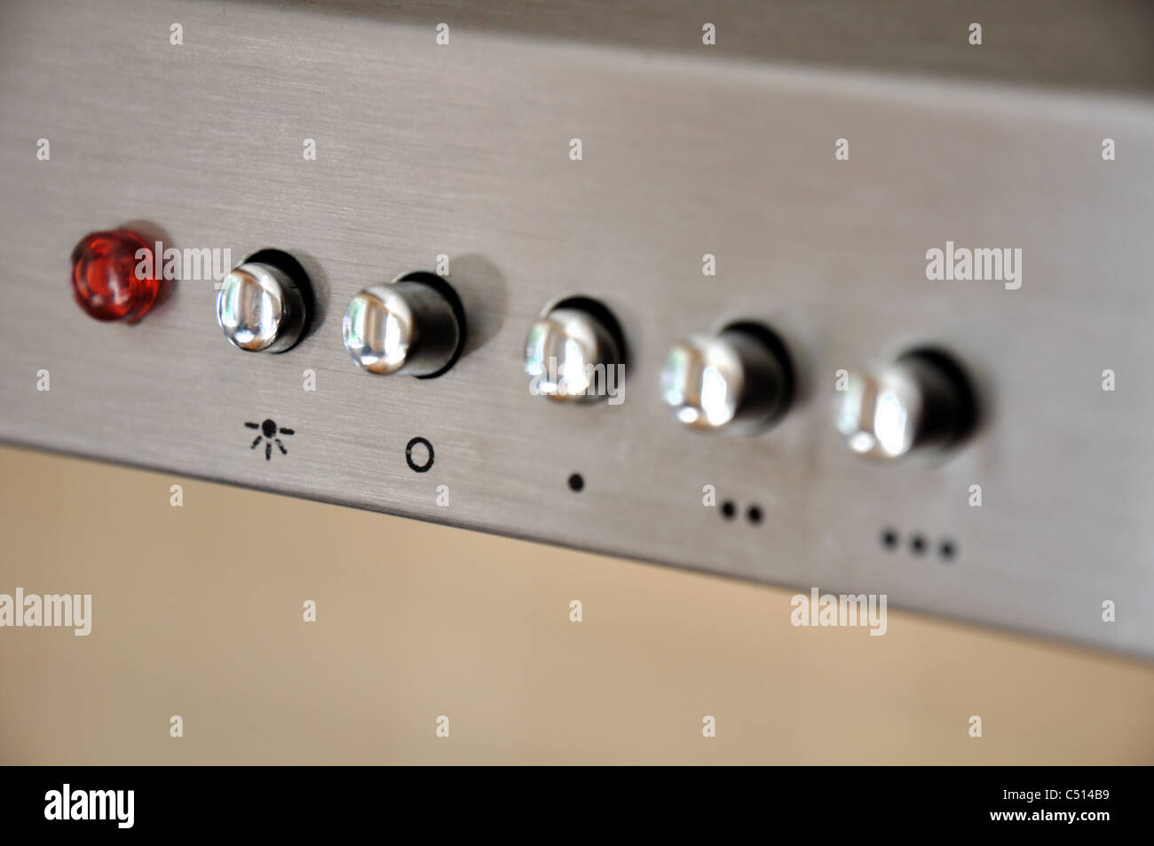 extractor fan buttons Stock Photo - Alamy