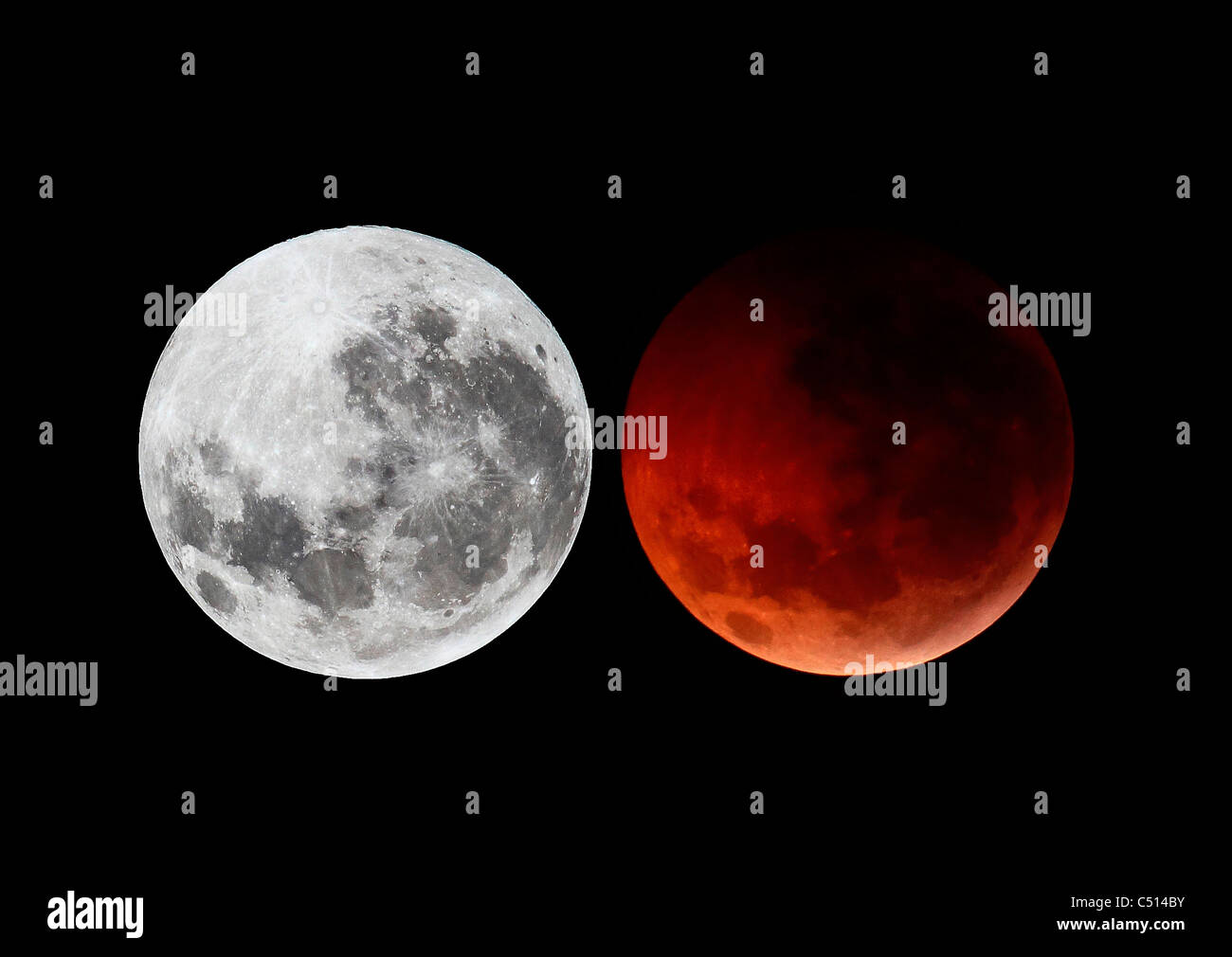 Phases of a lunar eclipse hi-res stock photography and images - Alamy