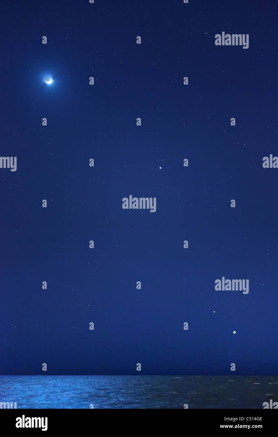 The Moon, Jupiter, Mars and Venus get aligned in the constellations ...