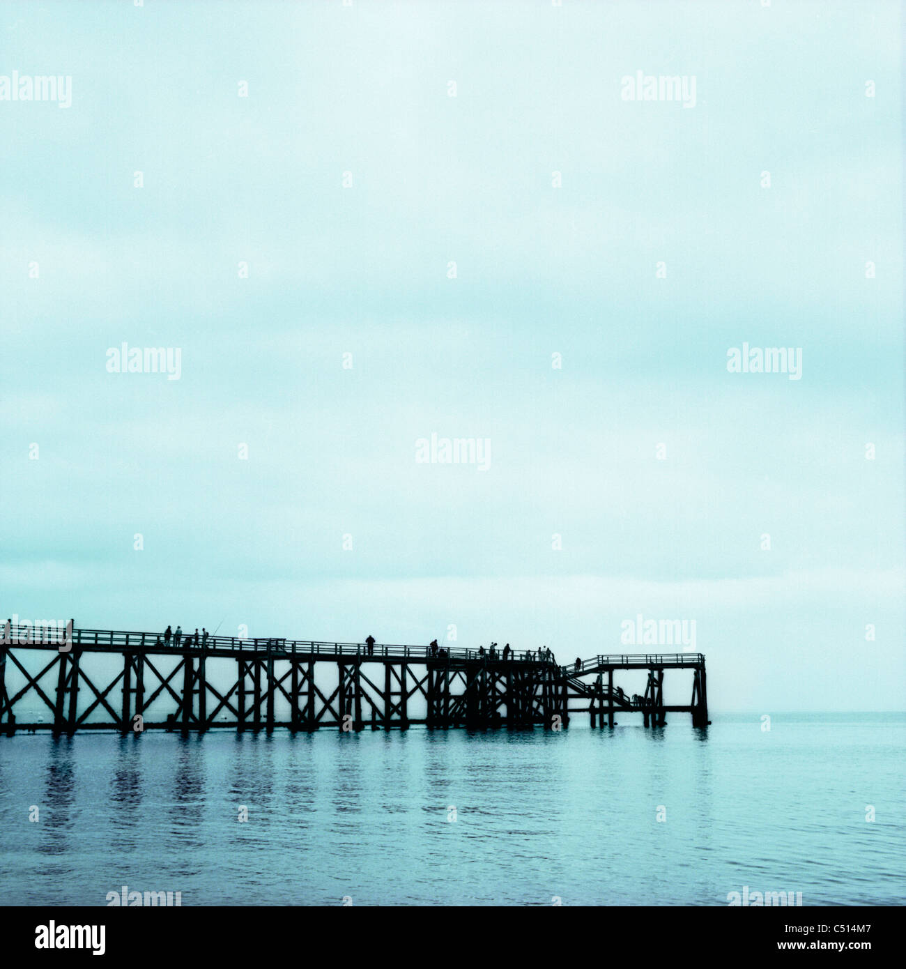 Do Not Dive Or Jump Off Of The Pier High Resolution Stock Photography ...