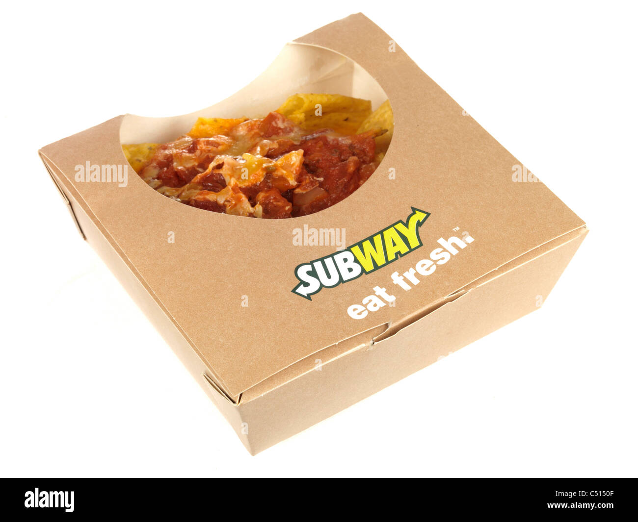 Subway Nachos with Cheese Stock Photo - Alamy