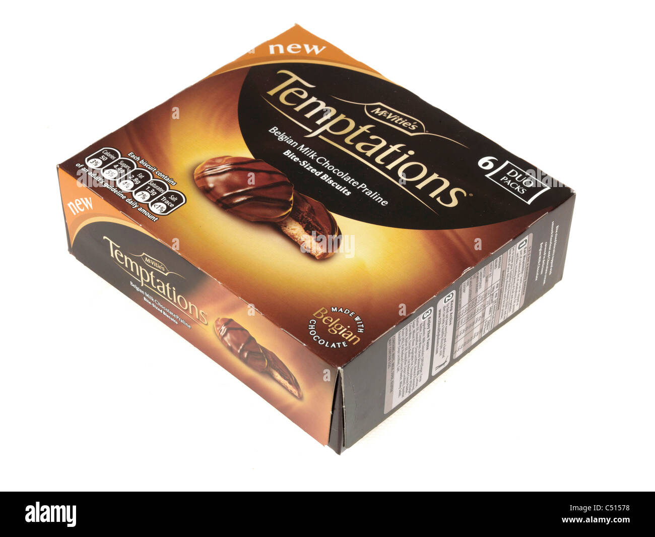 Mcvities temptation belgium milk choc chocolate biscuits pack packet ...