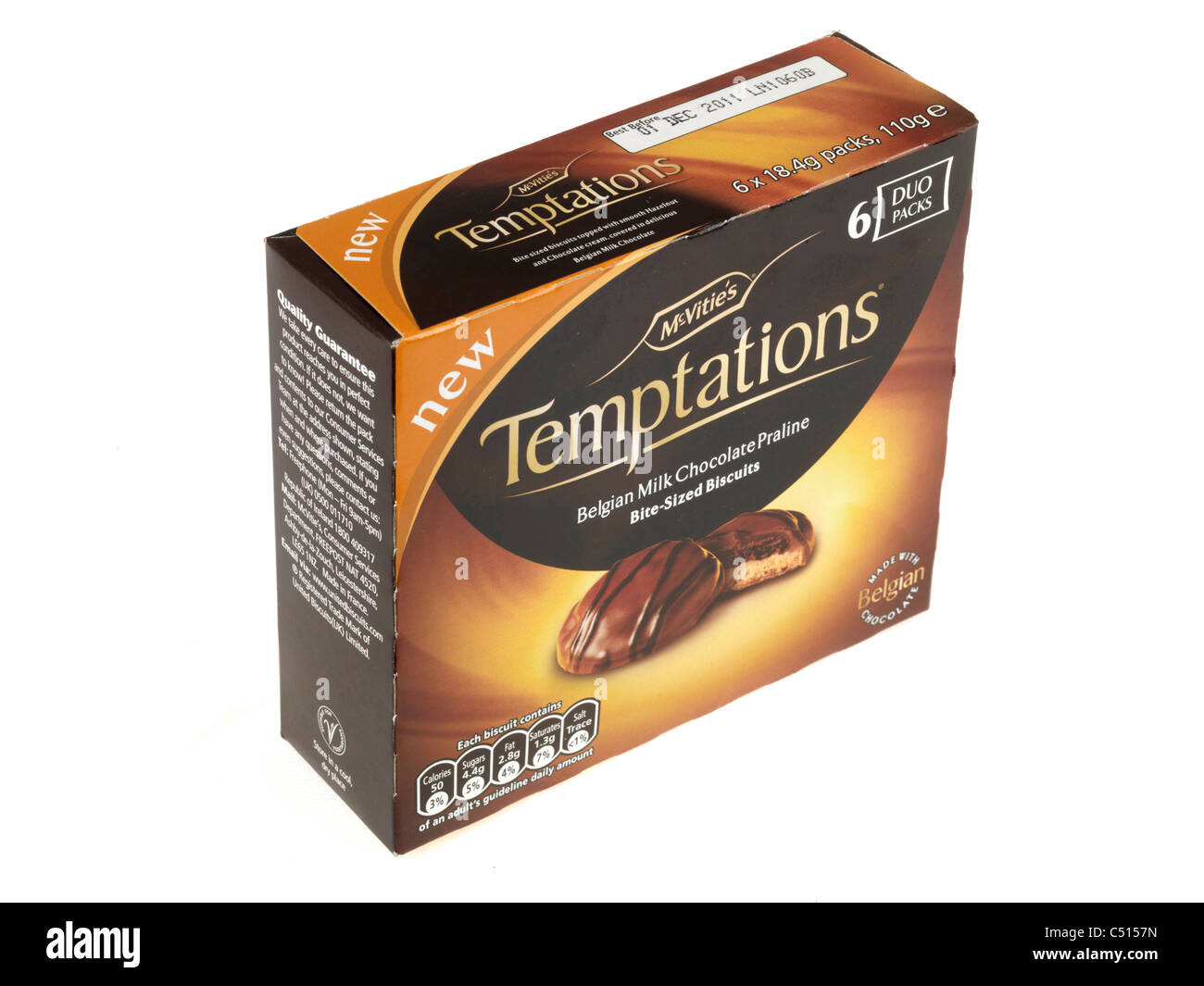 Mcvities temptation belgium milk choc chocolate biscuits pack packet hi ...