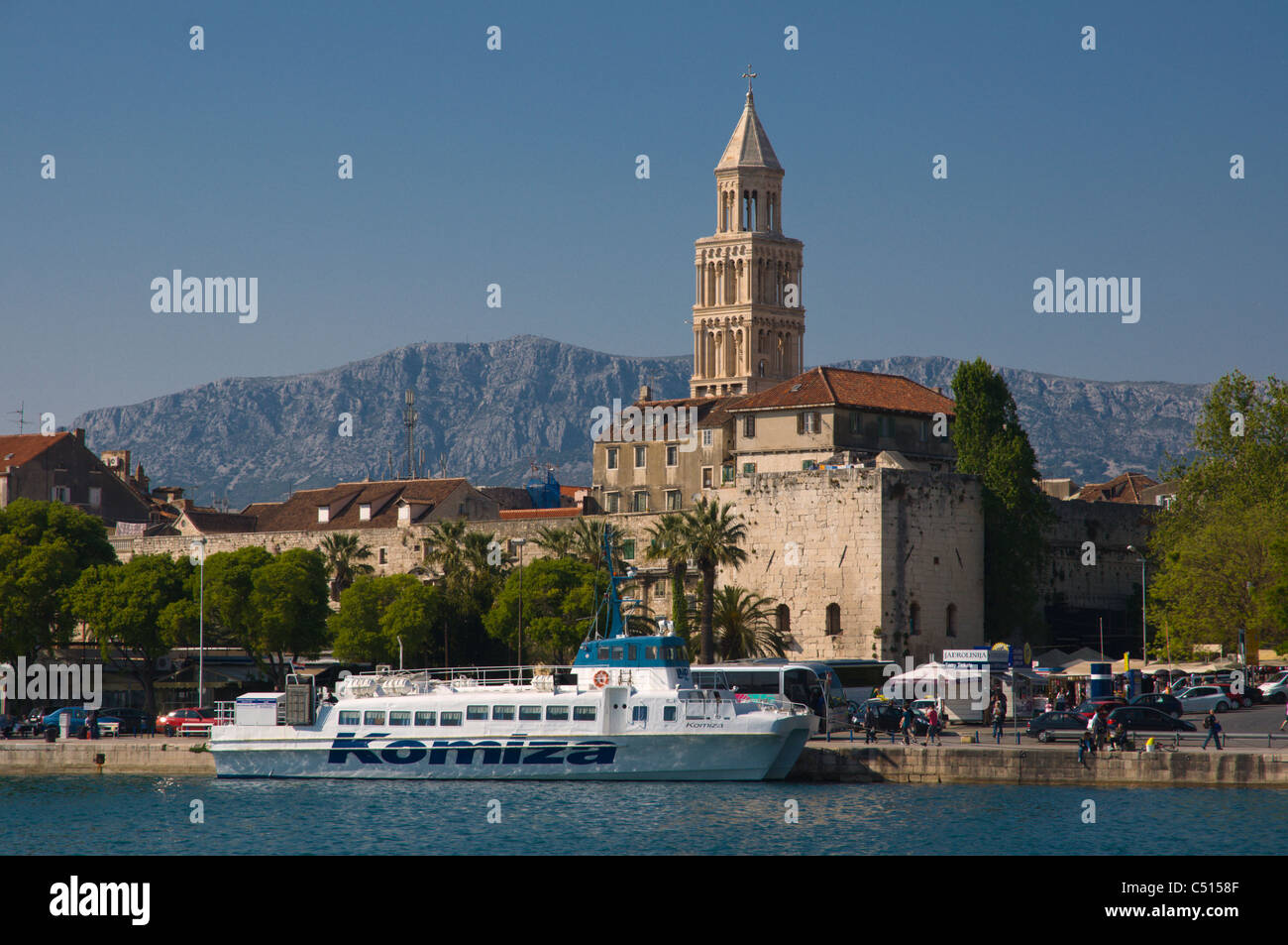 Ferry boats in split harbor hi-res stock photography and images - Alamy