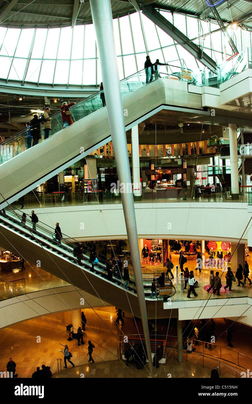 Indoor shopping mall Stock Photo - Alamy