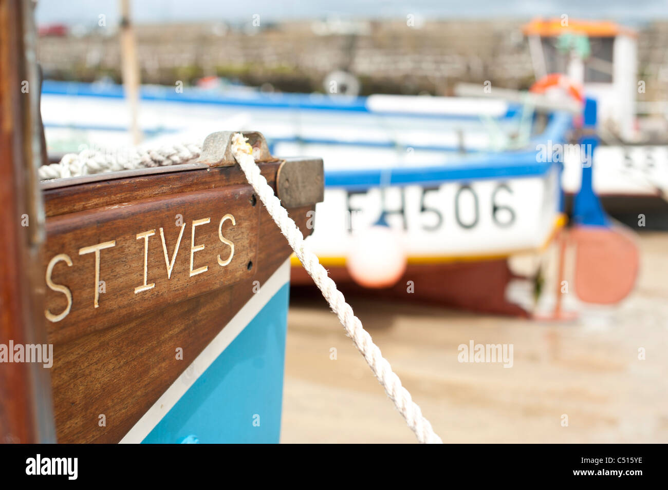 St Ives Fishing Boats Stock Photo - Alamy