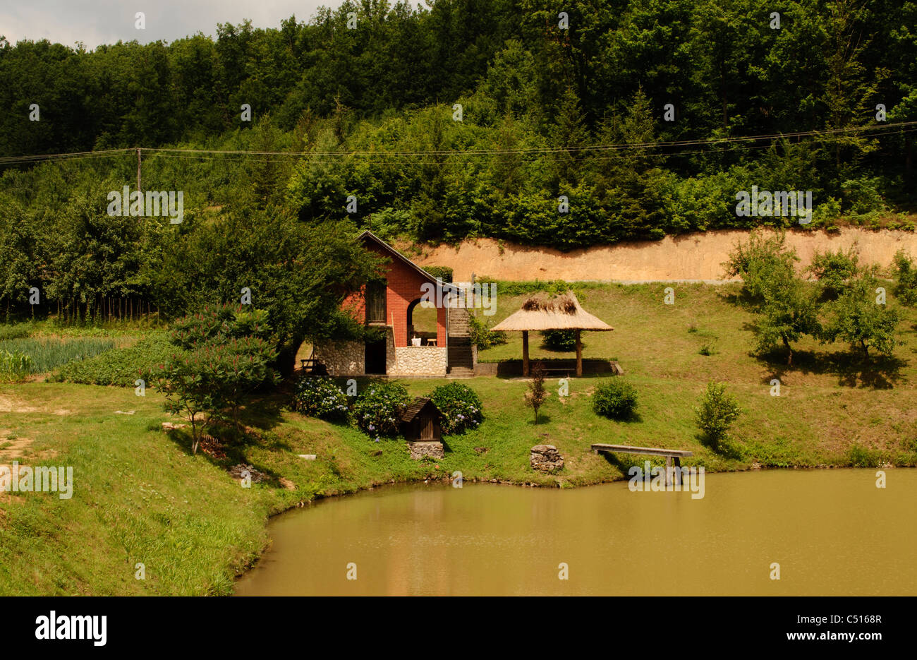 Small country house Stock Photo - Alamy