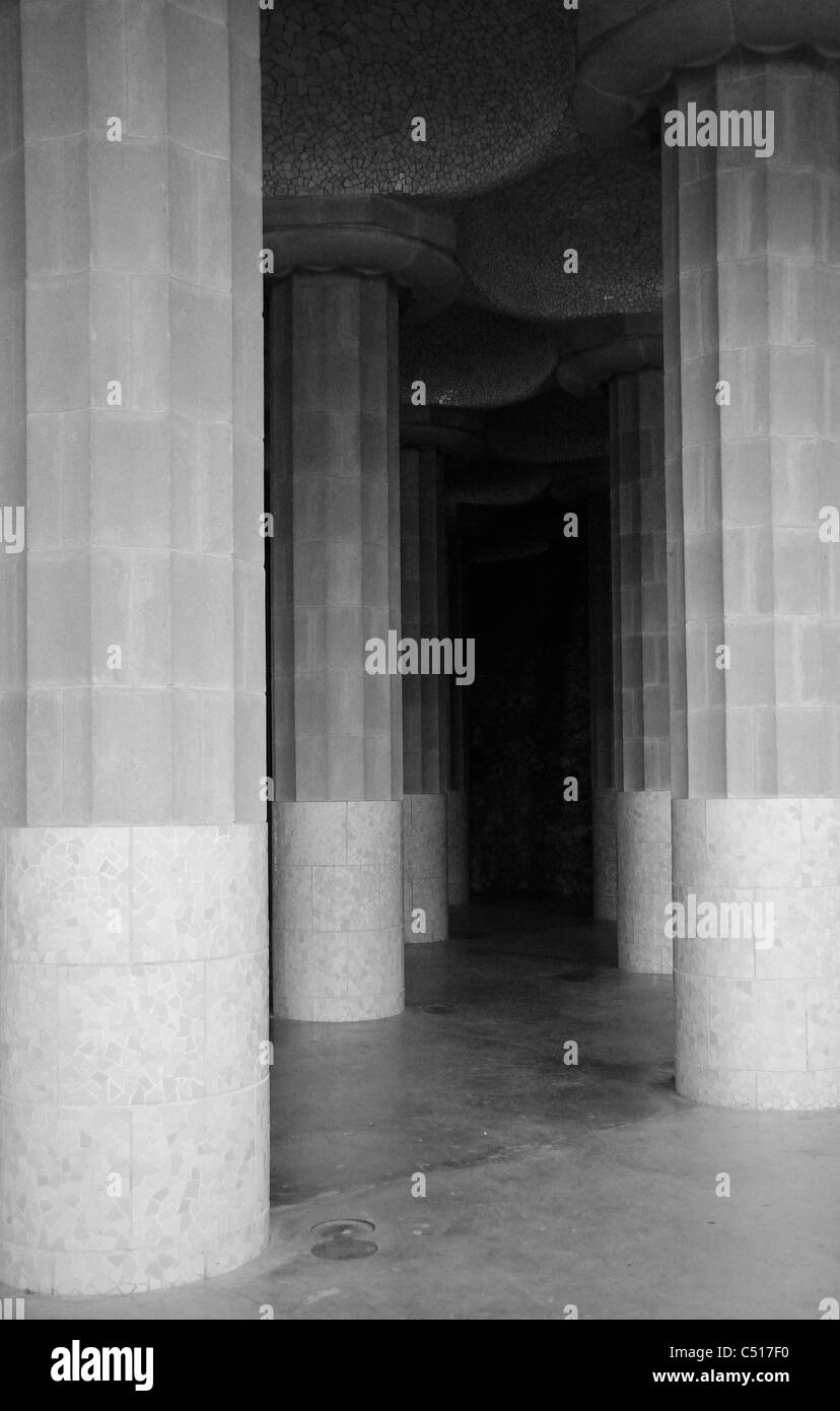Parc guell hypostyle hall hi-res stock photography and images - Alamy