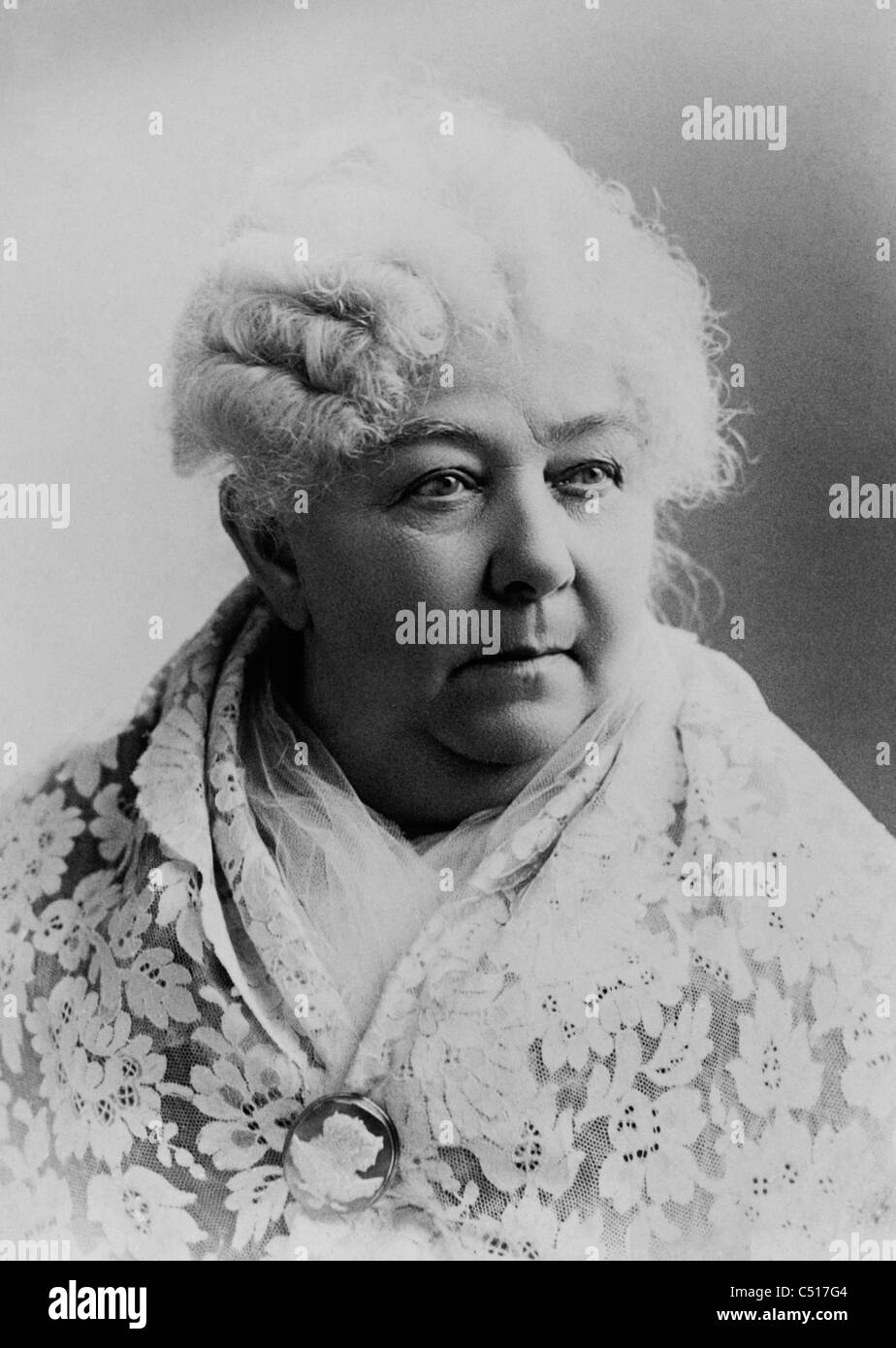 Vintage portrait photo of elizabeth cady stanton 1815 1902 hi-res stock ...
